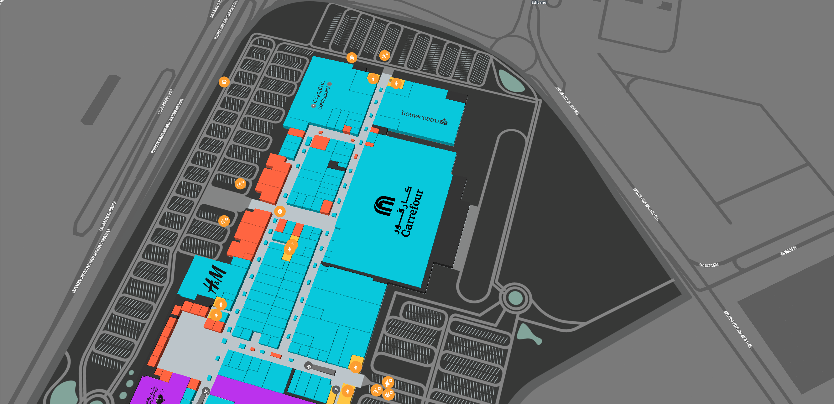 City Centre Ajman - Map