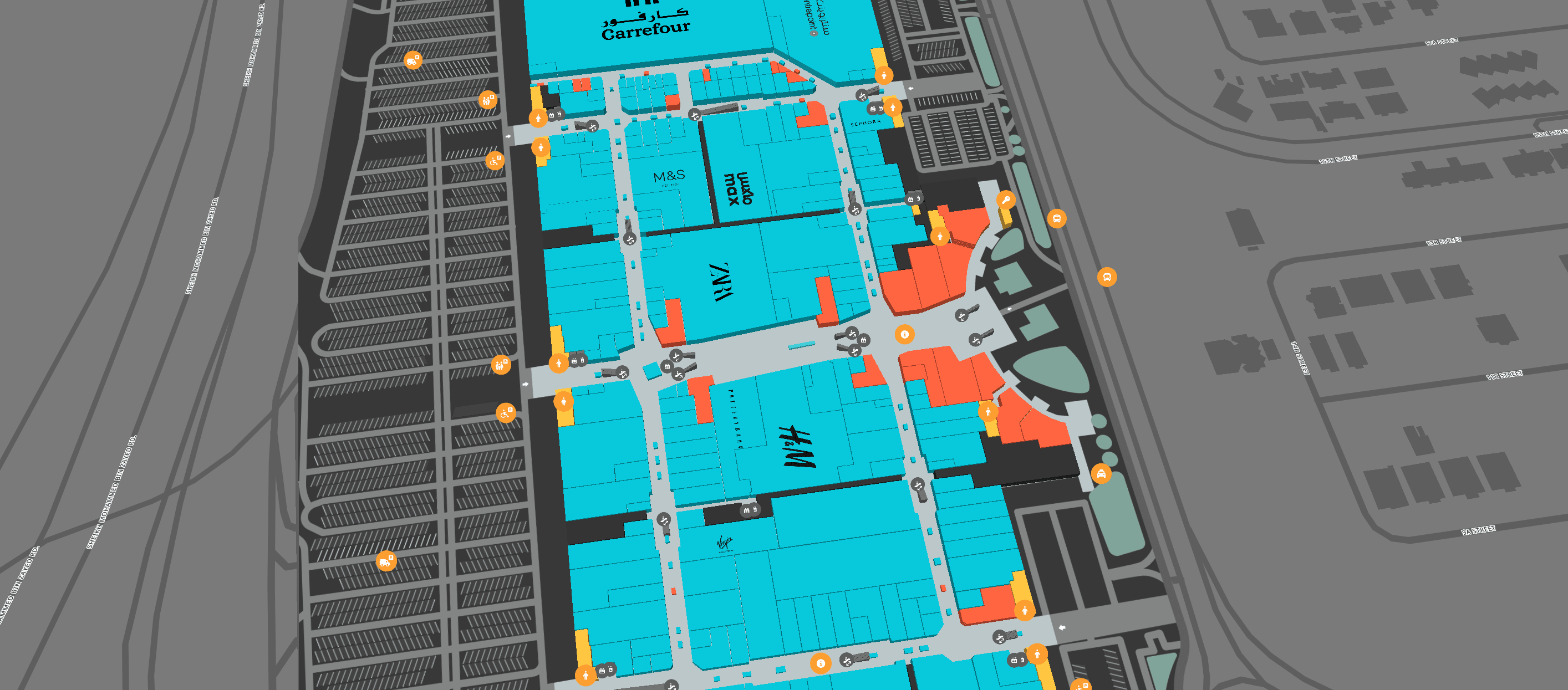 City Centre Mirdif - Map